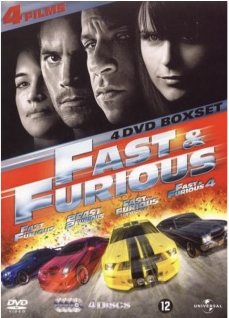 Fast & furious (4 DVD box) - Filmreus
